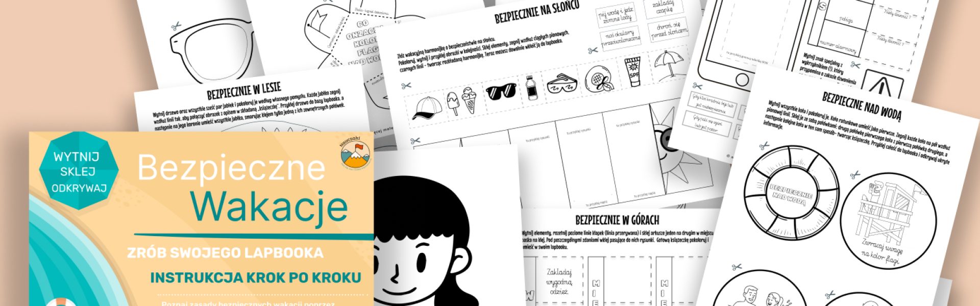 Bezpieczne wakacje: Stwórz interaktywny Lapbook 3D na lato!